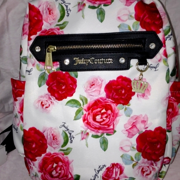 Juicy Couture | Bags | Juicy Couture Romantic Rose Backpack New With ...